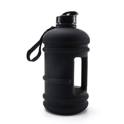 China 2.2 L Grote capaciteit Sportwaterfles Matt Kleur Gympotten Custom Logo BPA Free For Fitness Flessen Gallon Potten Te koop