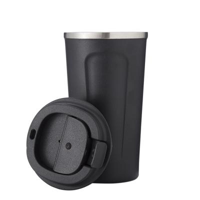 China Dubbele wand geïsoleerde vacuümbeker roestvrij staal aangepaste koffiebeker met deksels voor reizen 12oz & 17ozoz Te koop