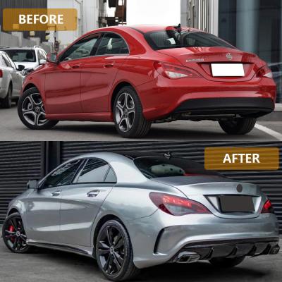중국 OEM 네 후방 배머 후방 립 메르세데스 벤츠 CLA W117 2013-2019 보디킷 액세서리 판매용