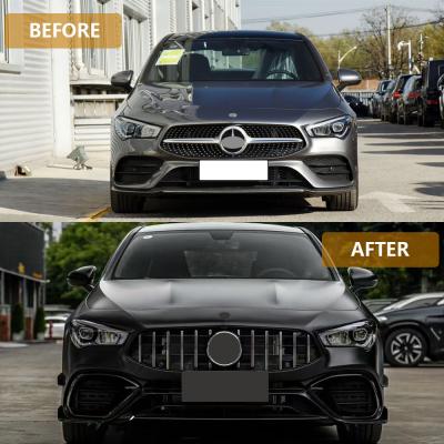 중국 메르세데스-벤츠 W118 CLA GT 스타일 자동차 카시 키트 2020-2024 수정 된 전면 배머 그릴 판매용