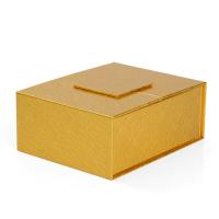 Caja de regalo magnética del cierre del oro, cajas de regalo del top del tirón del rectángulo con la captura magnética