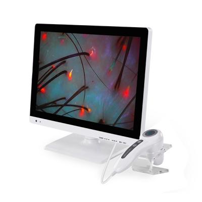 China Commercial 15 Inches HD Three Spectrum Hair Analyzer For Spas Clinics Hair Studios for sale