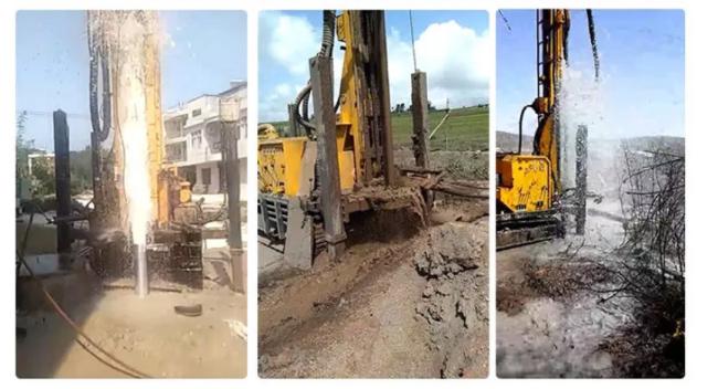 Drilling rig in field operation