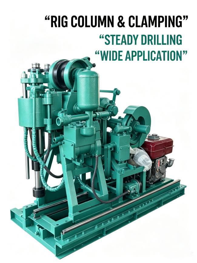 GK-200 Hydraulic Borewell Machine operational view