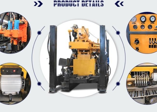 Multipurpose Crawler Diesel Powered Air Drilling Rig - Operational view