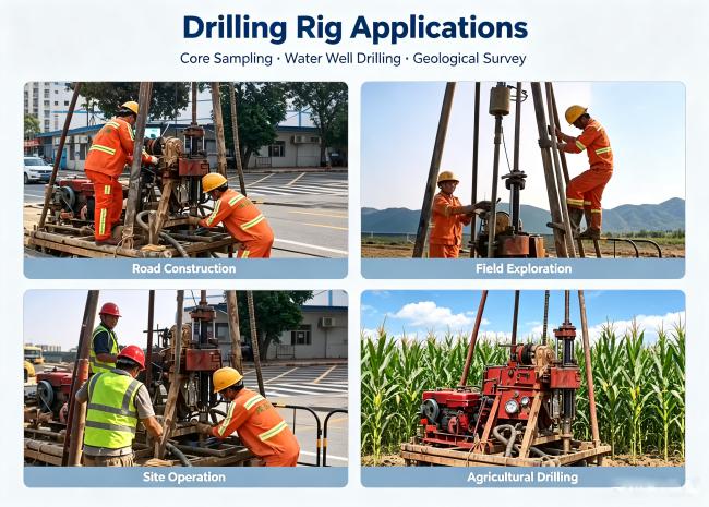 GK200 Hydraulic Drilling Rig detailed components
