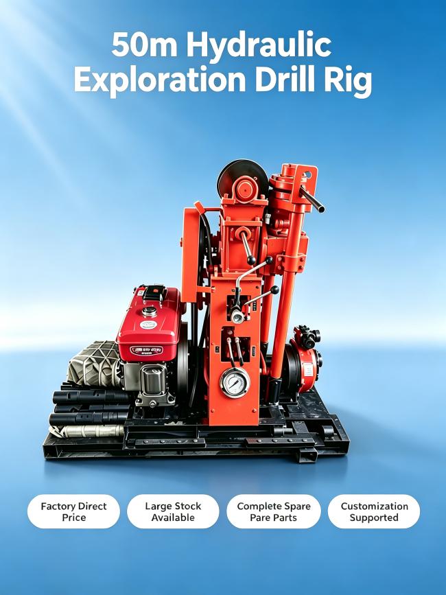 ST 50 Hydraulic Borewell Machine front view