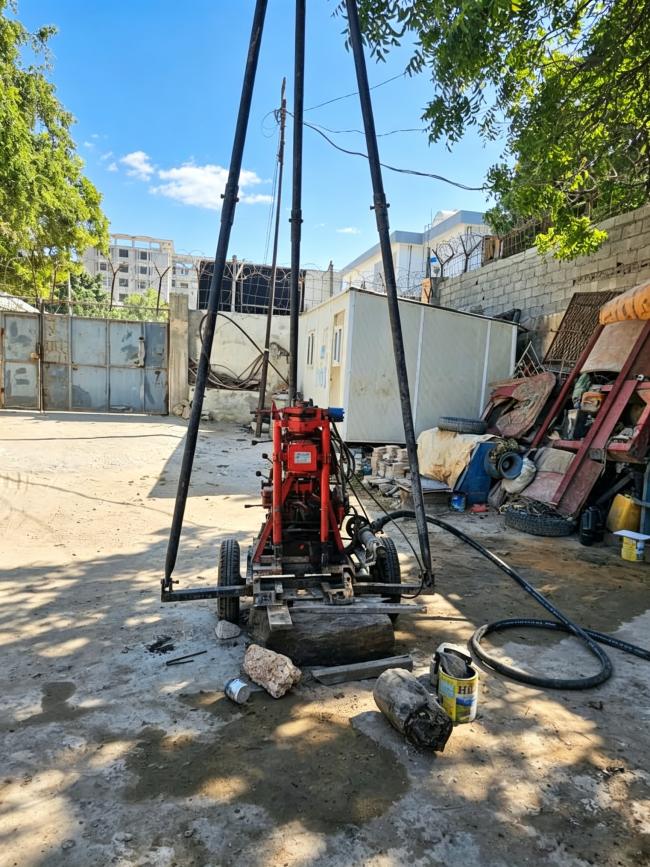 ST 50 Hydraulic Borewell Machine drilling operation