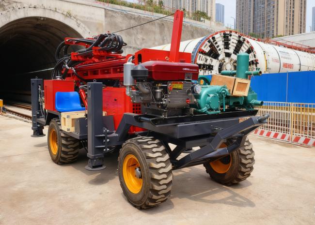 200 Type Drilling Rig side view showing components