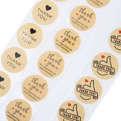 Synthetic Self Adhesive Sticker Paper Roll Lamination Custom Thank You Sticker