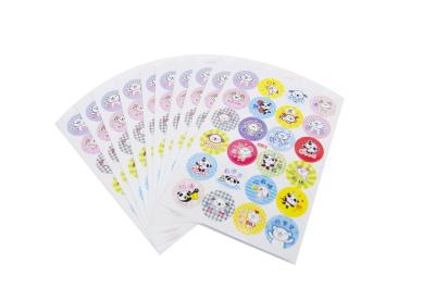 Colorful Smiley Paper Sticker Sheets Preschool Eductional Toys Customized Size