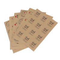 Quality Kraft Paper Thank You Packaging Stickers Sheet Waterproof Custom Printing for sale