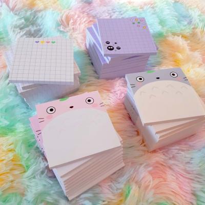 China Groothandel schattig die cut kleverige notities kleine poesje kat vorm gepersonaliseerd pop-up notitie los blad papier kraft voor cadeautjes promoties Te koop