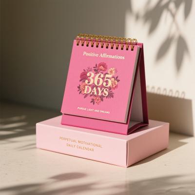 China Custom Daily Calendars 2026 Personalized 365 Days Perpetual Calendar Printing with Gift Box for sale