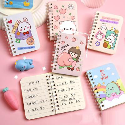 China Mini Notebooks Cute Cartoon Small Pocket Notebook Small Notepad Journal Portable Note Book Memo Books Mini Journal Notepad for sale