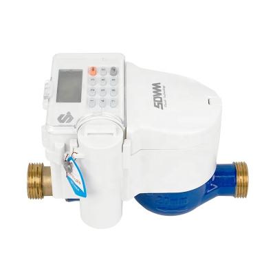 China Gsm Based Gps Water Flow Meter Wireless Prepaid Lora Sts Dn15 Water Meter for sale