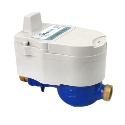 China Wireless Remote Water Meter Reading Post Paid Brass Body Water Meter with Valve Lorawan for sale