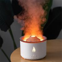 Quality Household Aroma and Humidification with 3D Flame Essential Oil Volcano Fire Diffuser for sale