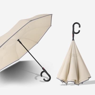 105cm Standing Breathable Automatic Double-Layer Umbrella for Advertising and
