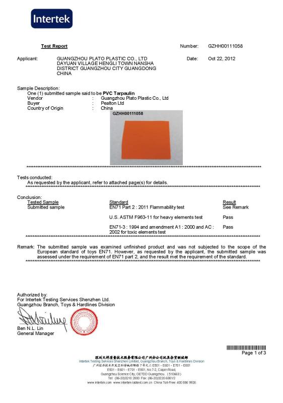 EN71 - Hafe International Limited