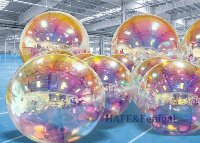 China Balones de espejo inflables, bolas brillantes reflectantes, globos de colores para decoración de eventos en venta