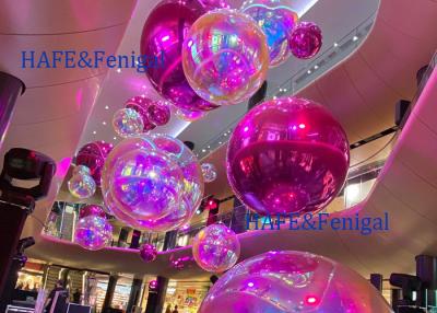 China Balones de espejo inflables, bolas brillantes reflectantes, globos de colores para decoración de eventos en venta