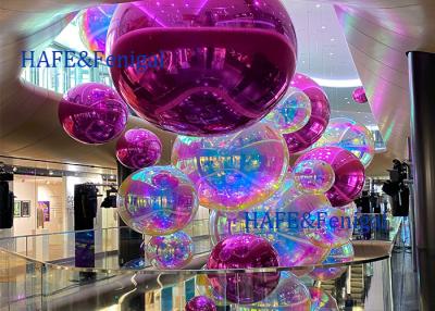 China Balones de espejo inflables, bolas brillantes reflectantes, globos de colores para decoración de eventos en venta
