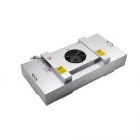 Quality 2x4 HEPA Laminar Flow FFU Fan Filter Unit Aluminum SUS304 Smart Group System Control for sale