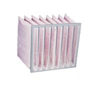 Quality Mid Efficiency Synthetic Fiber Pocket Bag Filter , HVAC F5 F6 F7 F8 F9 Dust Collected Pocket Filter for sale