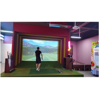 Cina Golf Practice Full System Professional Training Simulator Pgm Golf 3d Projection Screen Indoor Golf Simulator in vendita