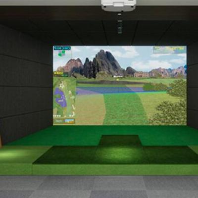 Cina High Definition Screen Golf Simulator Smart Golf Indoor Realistic Golf Course 1 in vendita