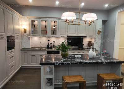 Κίνα Ανθεκτική κατασκευασμένη Countertops κουζινών χαλαζία χαλαζία πέτρινη μαύρη UV κοπή προς πώληση