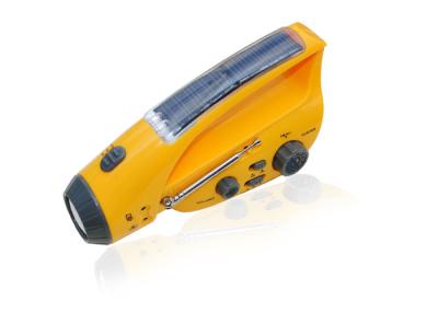 Cina Radio Smartphone della torcia elettrica ricaricabile del pannello solare di sopravvivenza con la radio di FM in vendita