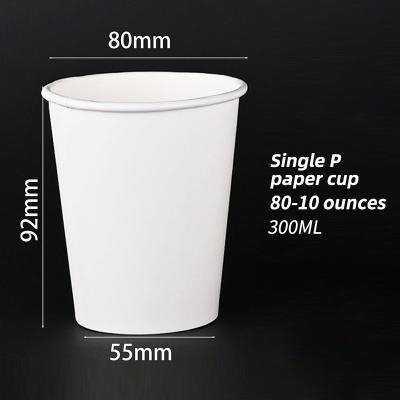 China Juice Waterproof Single Wall Coffee Cups Custom Paper Cups With Logo for sale