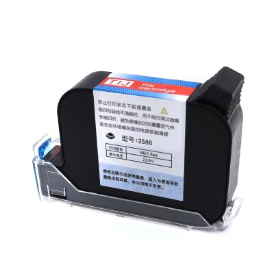 China Demin 2588 Specific Solvent Toner Cartridge Fast Dry for Tij 12.7mm Inkjet Printer High Quality Ink Cartridges Printing Ink for sale