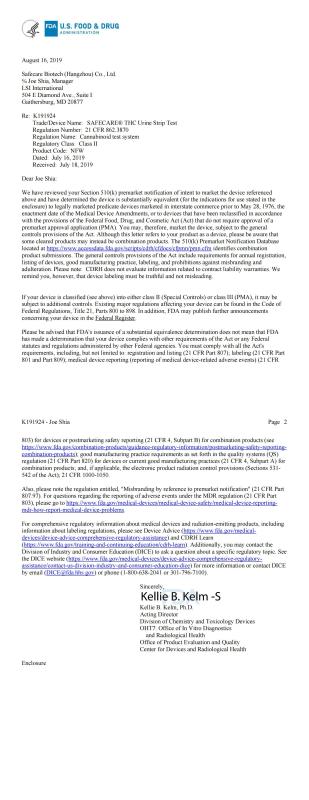 FDA - Shenzhen Wensidun Technology Co., Ltd.