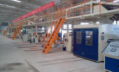 中国 3つの層波形のカートンの生産ライン/ライン/波形箱の機械類のセリウム及びISO9001を作る片面機のボール紙 販売のため