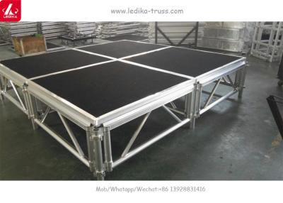 Cina Piattaforma per palcoscenico in alluminio da assemblaggio rapido con altezza regolabile per lo stoccaggio a risparmio di spazio in vendita
