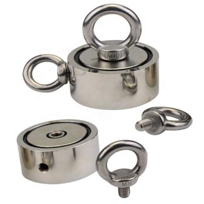 China 94mm Dneodímio Retrieving Magnet resistente à ferrugem com dois fecho ocular à venda