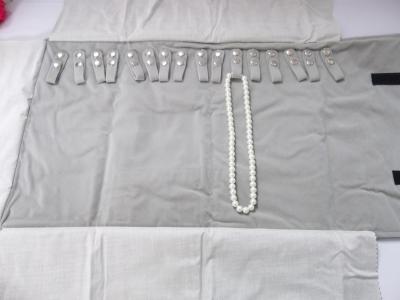 Cina Commoventi morbidi rotolano sull'organizzatore dei gioielli, borsa di rotolo dei gioielli di viaggio per la mostra in vendita