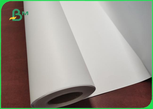 100% Virgin Pulp 80gsm CAD Plotter Paper Roll For Engineering Drawing Smooth