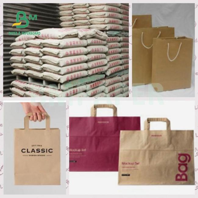 50gsm 60gsm High Strength Customized Brown Sack Kraft Paper Roll
