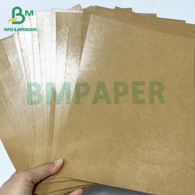 Food Safe 350gsm Brown Kraft + 15g PE Coated Laminated Paper Roll