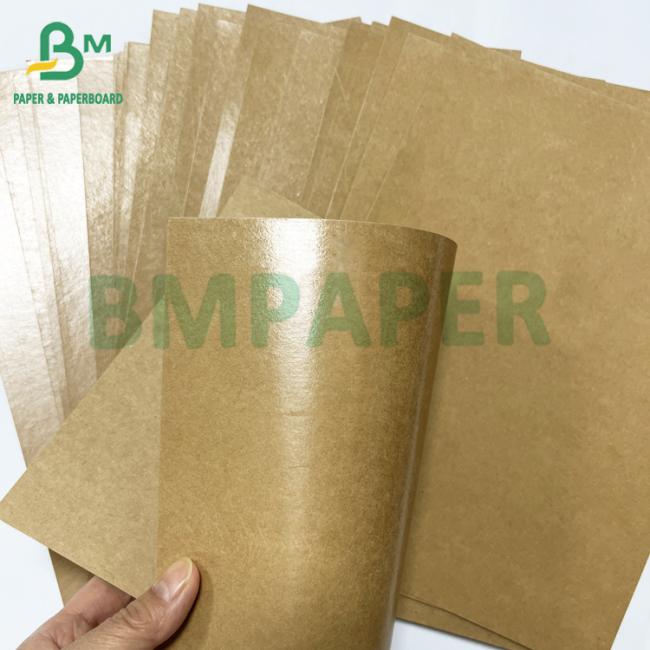 Greaseproof Food Package Box Brown Kraft PE Coated Paper Roll