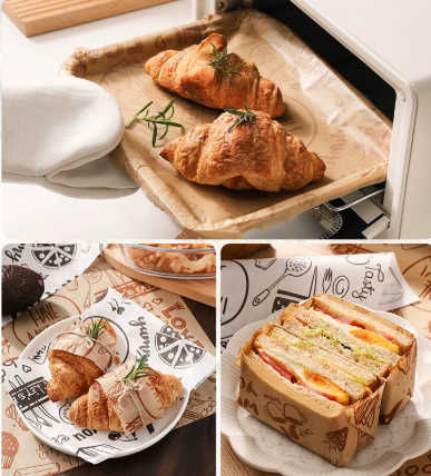 30gsm 35gsm 40gsm Brown Color Silicone Baking Paper For Roasting 75cm width 30gsm 35gsm 40gsm Brown Color Silicone Baking Paper For Roasting 75cm width