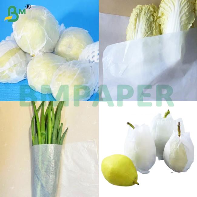 20gsm MG Bleached Kraft Machine Glazed Fruit Wrapping Paper Rolls 20gsm MG Bleached Kraft Machine Glazed Fruit Wrapping Paper Rolls