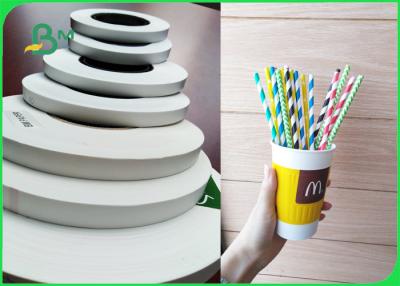 China Custom Printed Straw Paper Based Paper 60gsm 120gsm Biodegradable 14mm for sale
