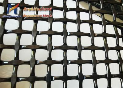 China os trilhos tecidos arquitetónicos de Mesh Decorative Ceilings Facade Fence do fio de 8mx4m frisaram à venda