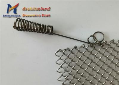China Fire Protection Coil Drapery Mesh SS304 Wire Mesh Ceiling Panels for sale