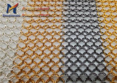 China SS316L Chain Mail Curtain 1.5mm 25mm Decorative Wire Mesh Panels for sale